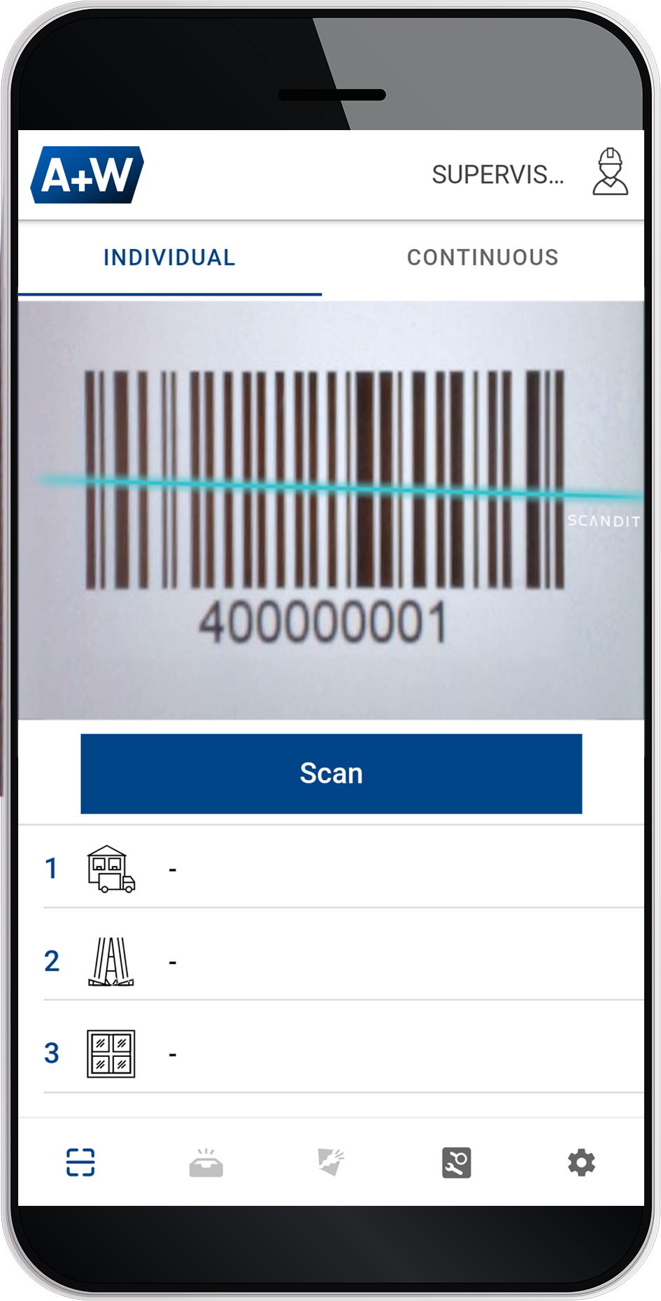 Smart scanning at a window company